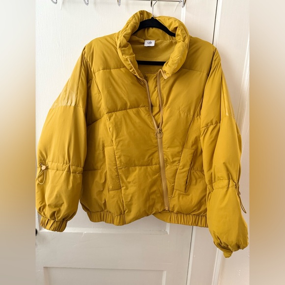 CAbi | Jackets & Coats | Cabi Acid Yellow Puffer Jacket | Poshmark